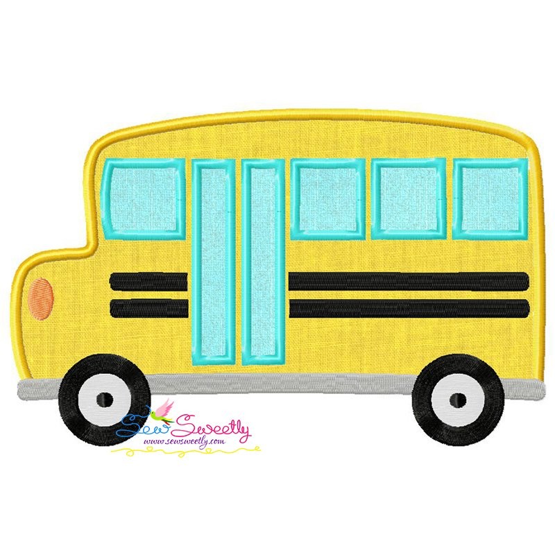 School Bus-2 Applique Design Pattern