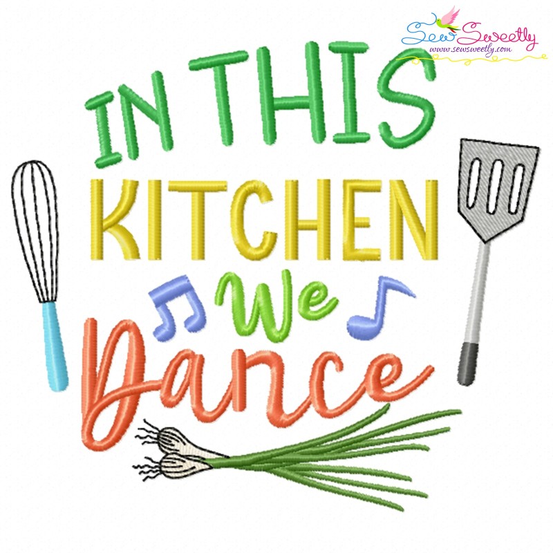 Kitchen Lettering Embroidery Design Bundle