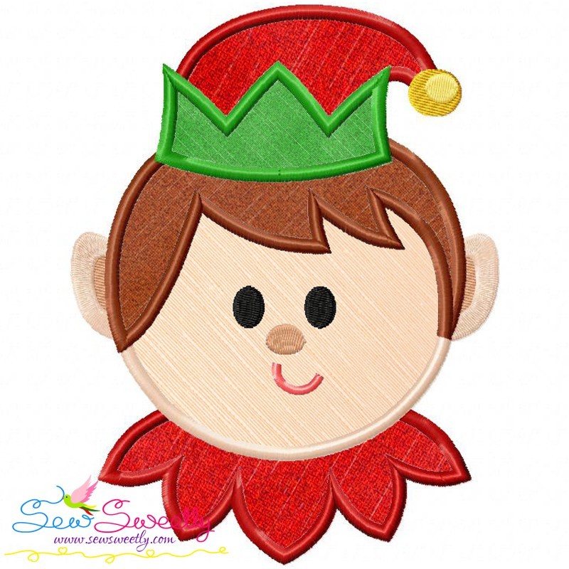 Cute Elf Applique Design Pattern