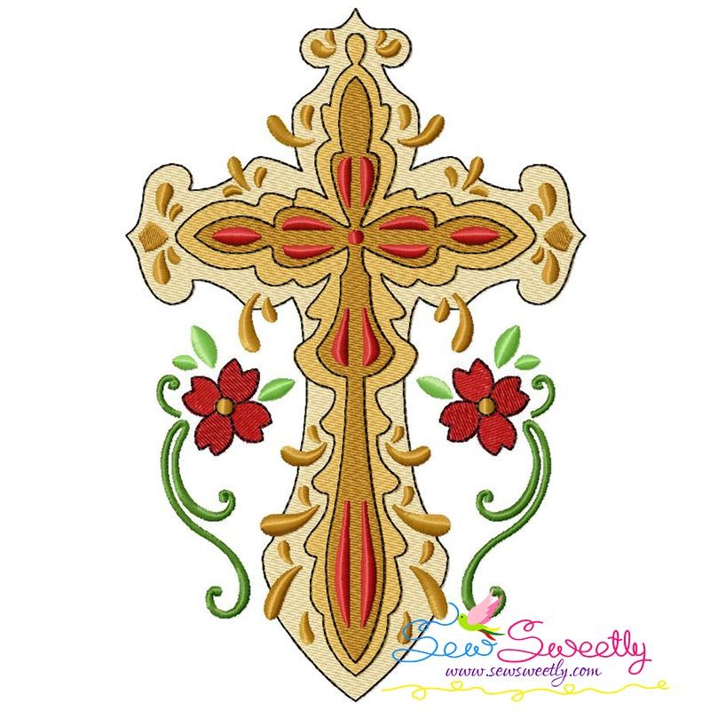 Religious Cross Embroidery Designs